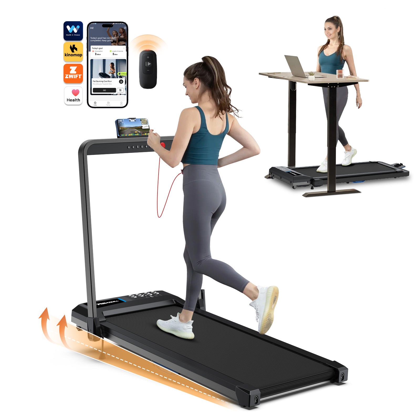 Compact Folding Treadmill With Incline For Small Place