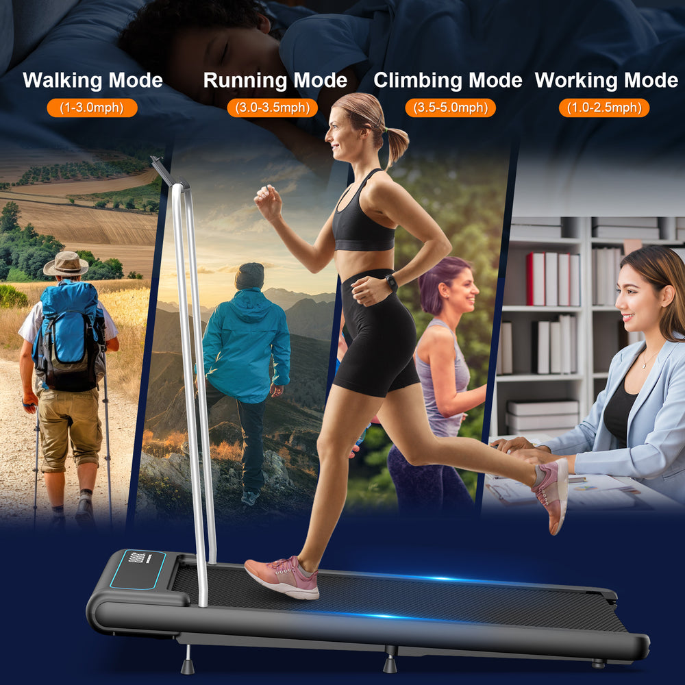 【New Arrival】TM030 Treadmill With 10% Incline & Mute Function