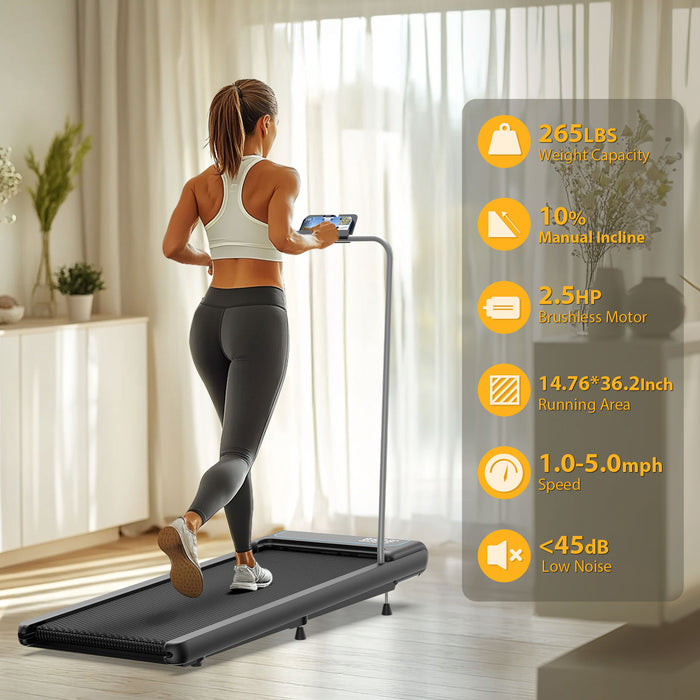 【New Arrival】TM030 Treadmill With 10% Incline & Mute Function