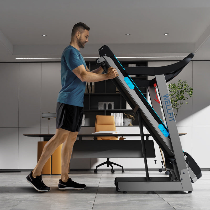 TM007 Foldable Auto 15% Incline Treadmill 350 LBS Capacity